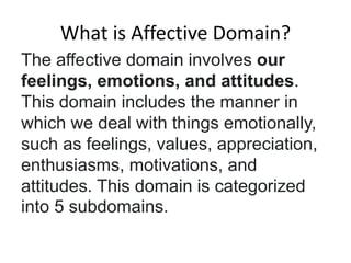 Affective domain. | PPTX