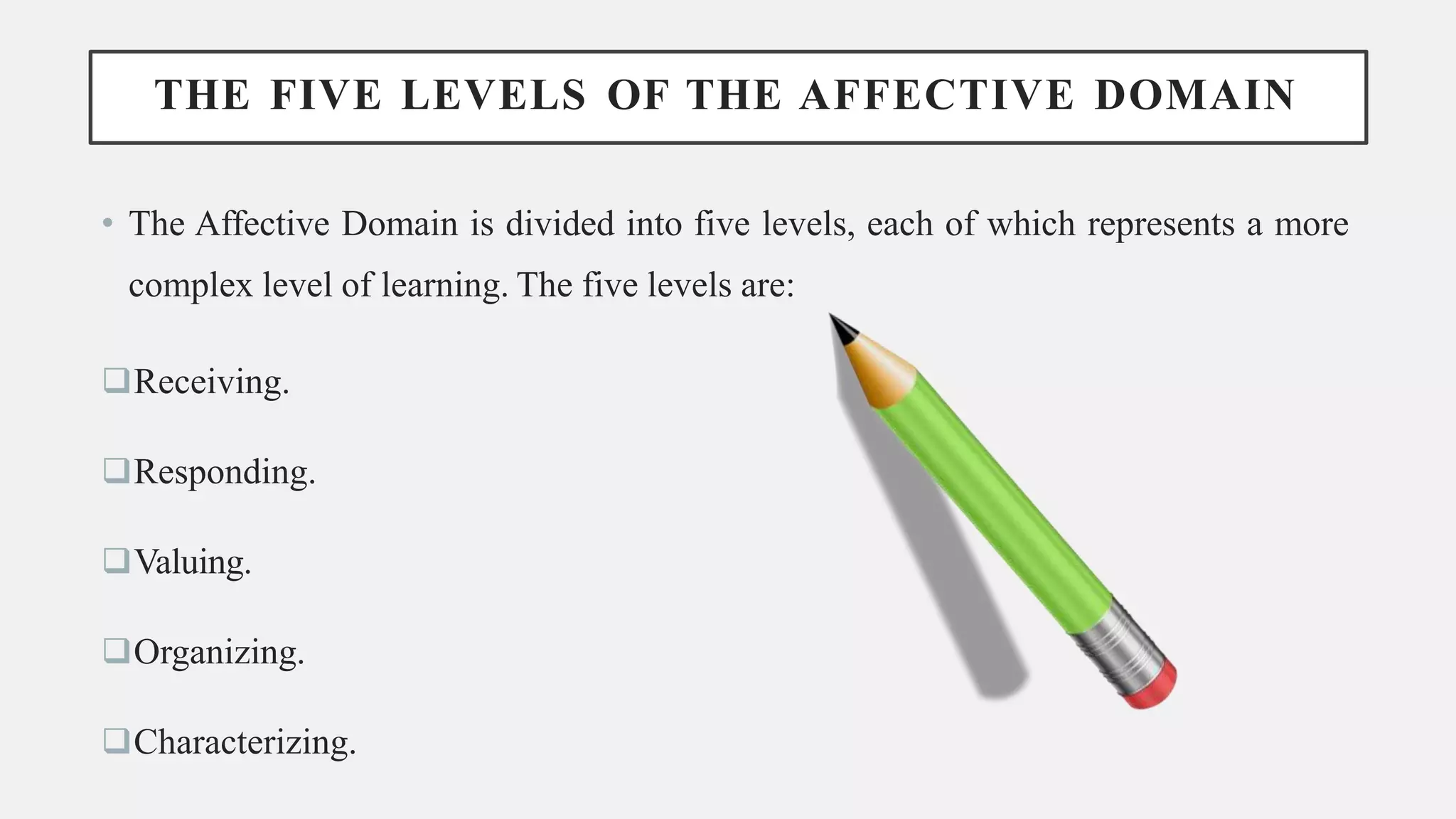 Affective Domain Bloom Taxonomy | PPTX