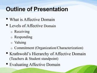 Affective domain | PPTX