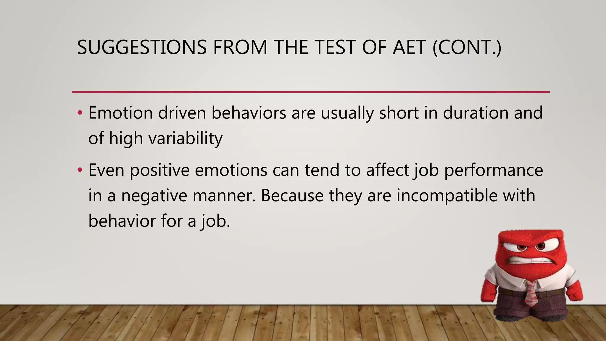 Affective events theory (emotions and mood) | PPTX