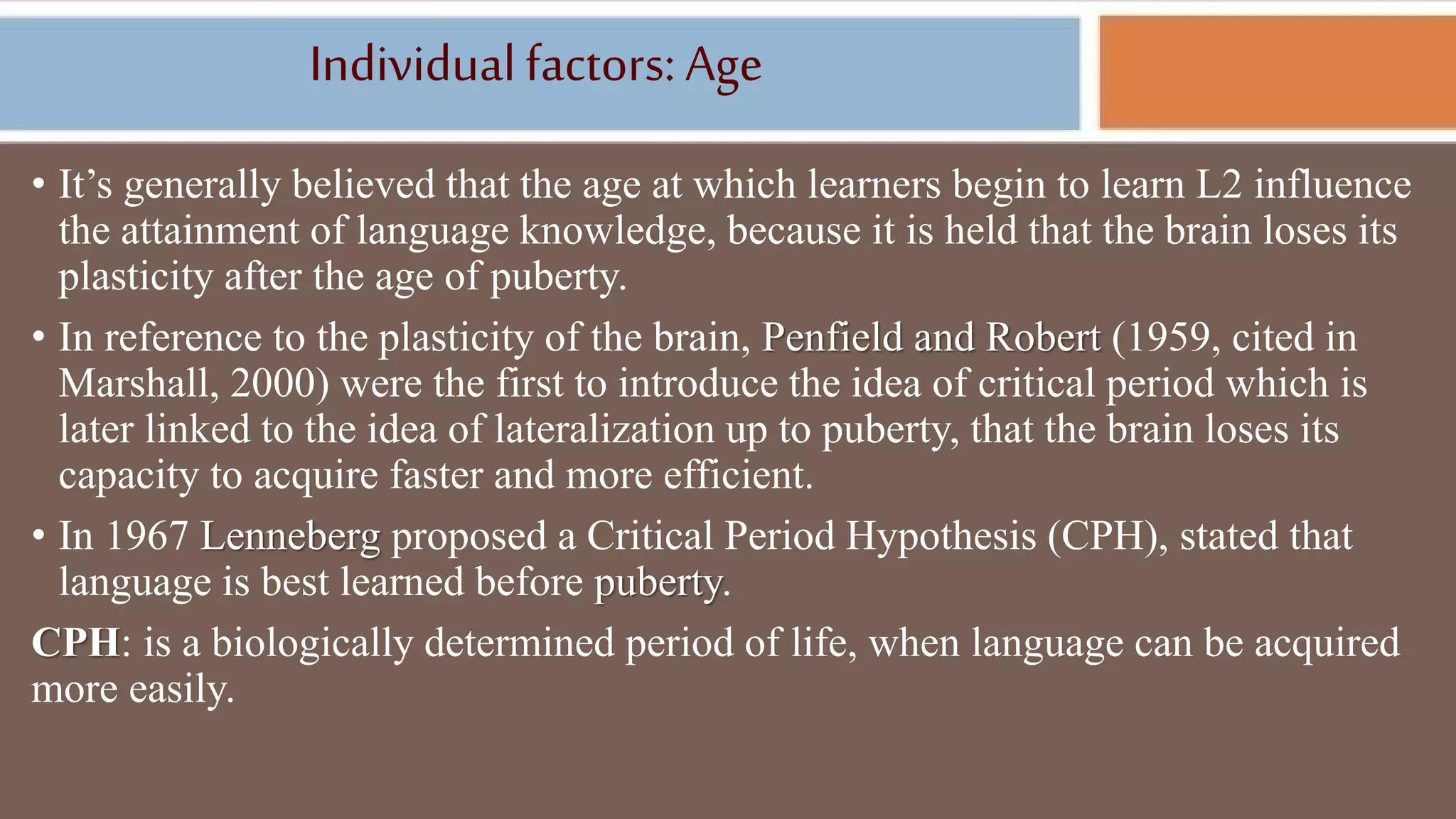 Affective factors in SLA | PPTX