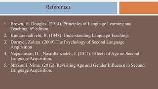 Affective factors in SLA | PPTX