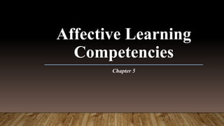 Affective Learning Competencies | PPTX