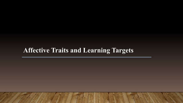 Affective Learning Competencies | PPTX | Educational Assessment | Education