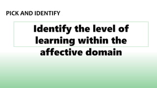 Affective Learning Competencies Educ 7 Assesssment | PPT