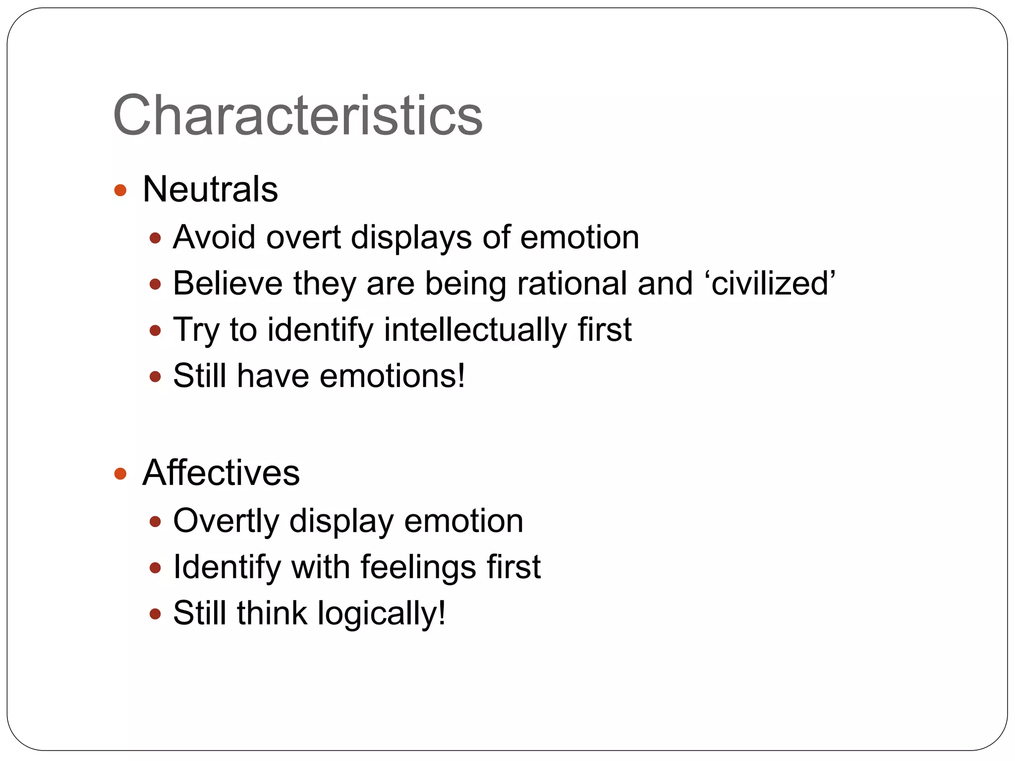 Affective & neutral | PPTX
