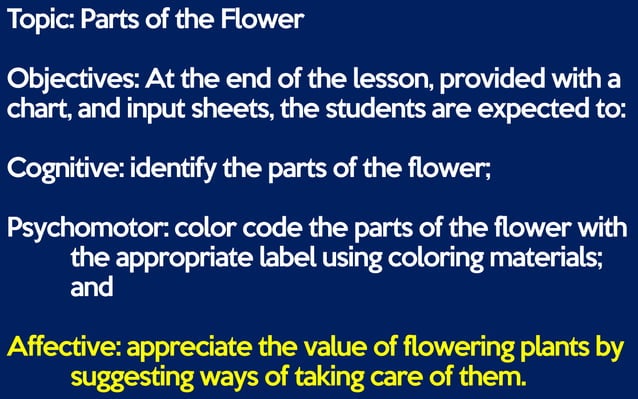 Writing Instructional Objectives in the Affective Domain | PDF