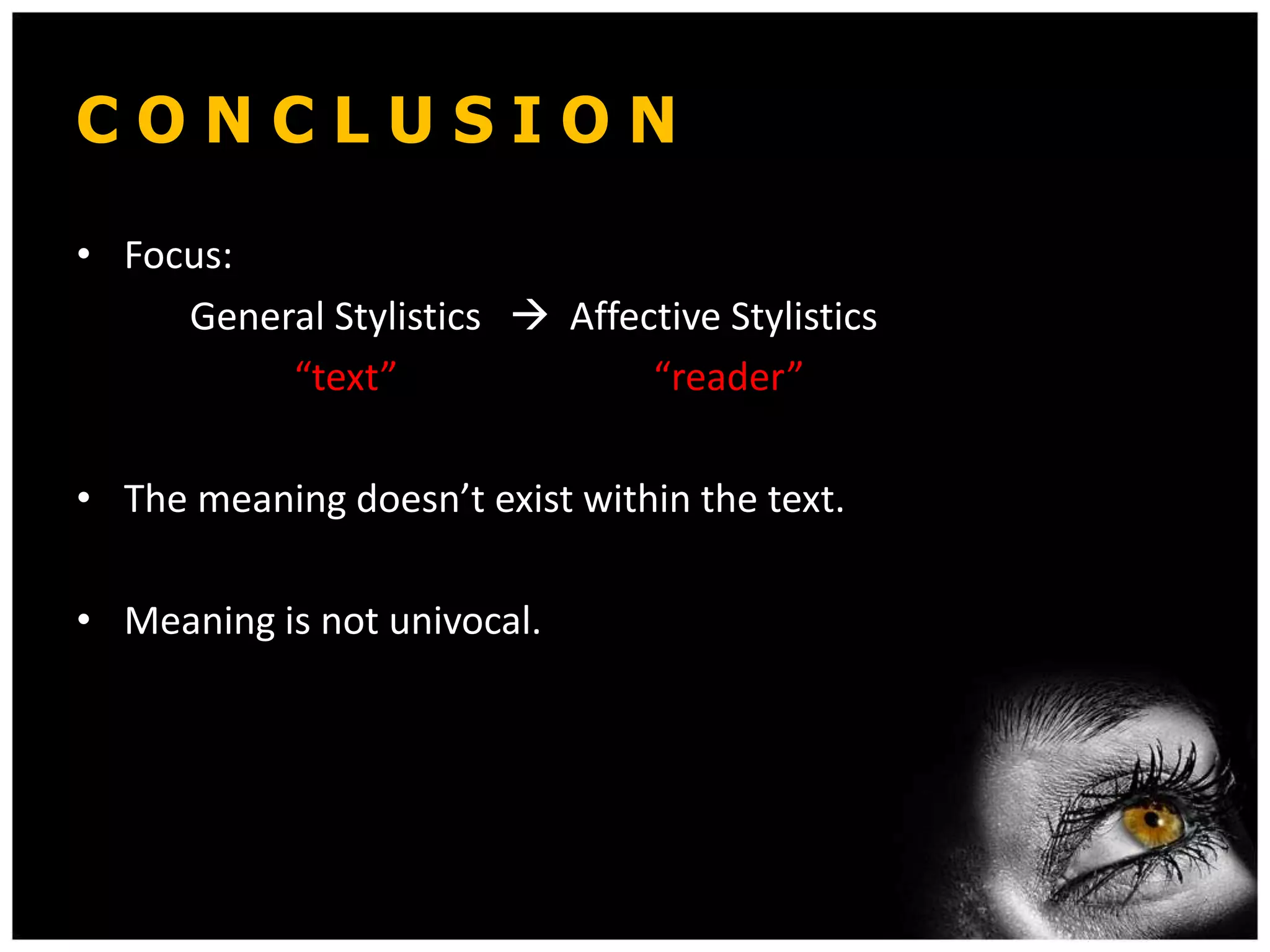 AFFECTIVE STYLISTICS by Junnie Salud | PPTX