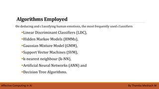 Affect Computing in AI | PPTX