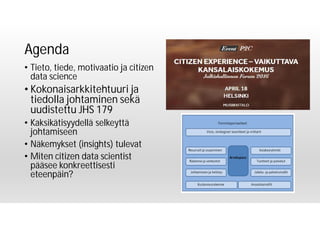 Citizen data science muuttaa julkishallintoa | PPT