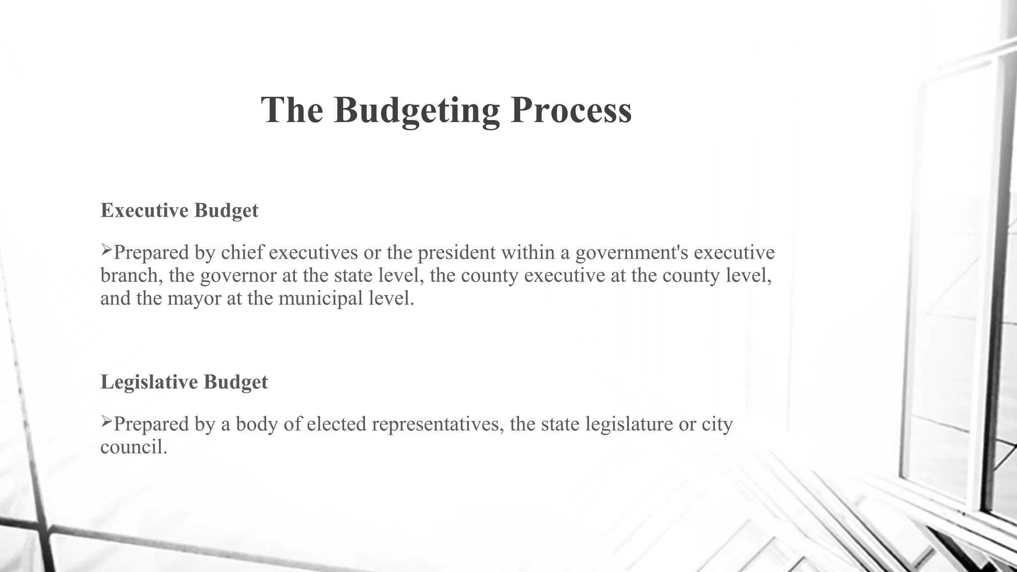 Public Budgeting Presentation | PPT