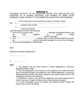 Affidavit | PDF