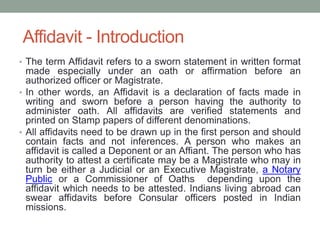 Affidavit | PPTX