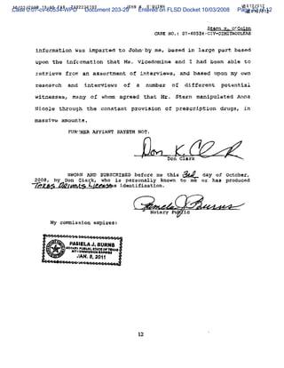 Florida Affidavit Of Don Clark.Exhibit D | PDF