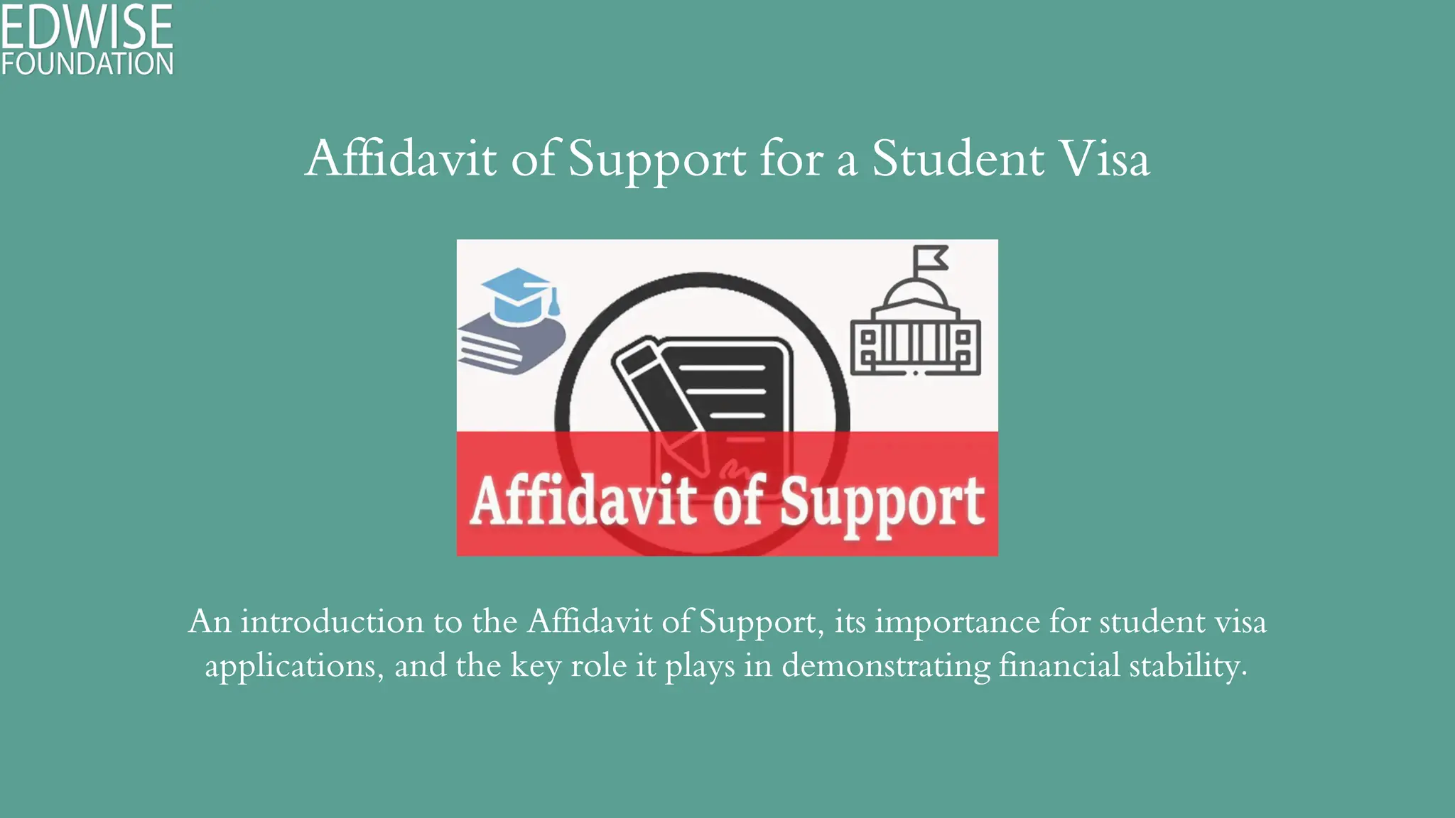 Affidavit of Support for Student Visas: A Complete Guide. | PDF