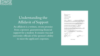Affidavit of Support for Student Visas: A Complete Guide. | PDF