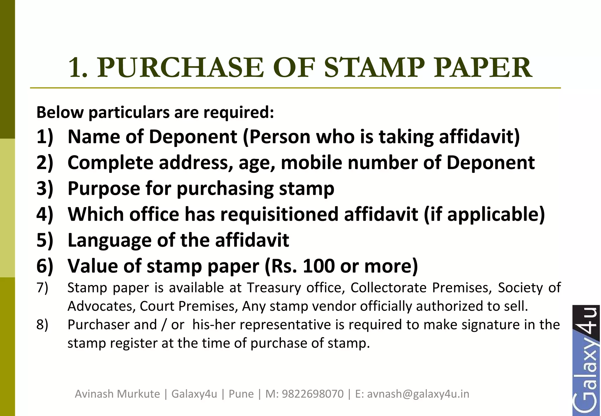 Affidavit Simplified | PPT
