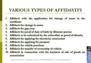 Affidavit Simplified | PPT