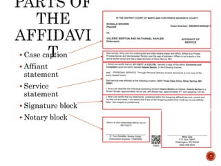 Creating Bulletproof Affidavits | PPTX | Legal Services Industry ...