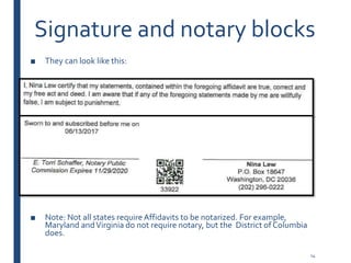 Creating Bulletproof Affidavits | PPTX | Legal Services Industry ...