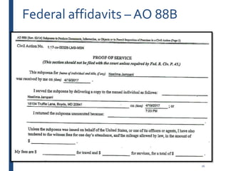 Creating Bulletproof Affidavits | PPT