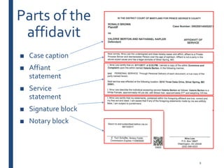 Creating Bulletproof Affidavits | PPTX | Legal Services Industry ...