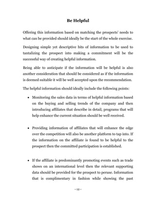 Affiliate Marketing System | PDF | Marketing and Advertising | Business