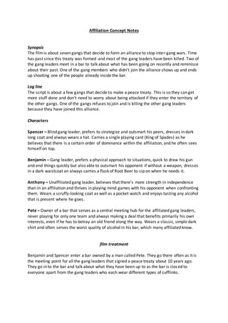 Affiliation concept notes | PDF