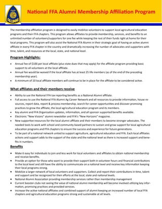 Affiliation membership 1 pager | PDF | Education