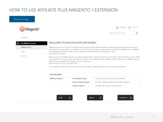 Magento 1 Affiliate Extension on pluginsplanet.com