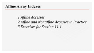 Affine array index | PPT