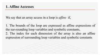 Affine array index | PPT
