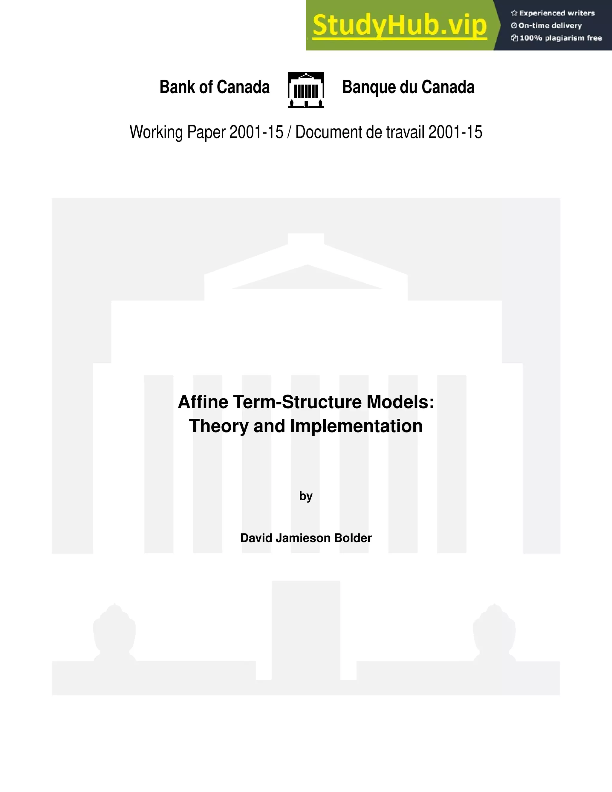Affine Term-Structure Models Theory And Implementation | PDF