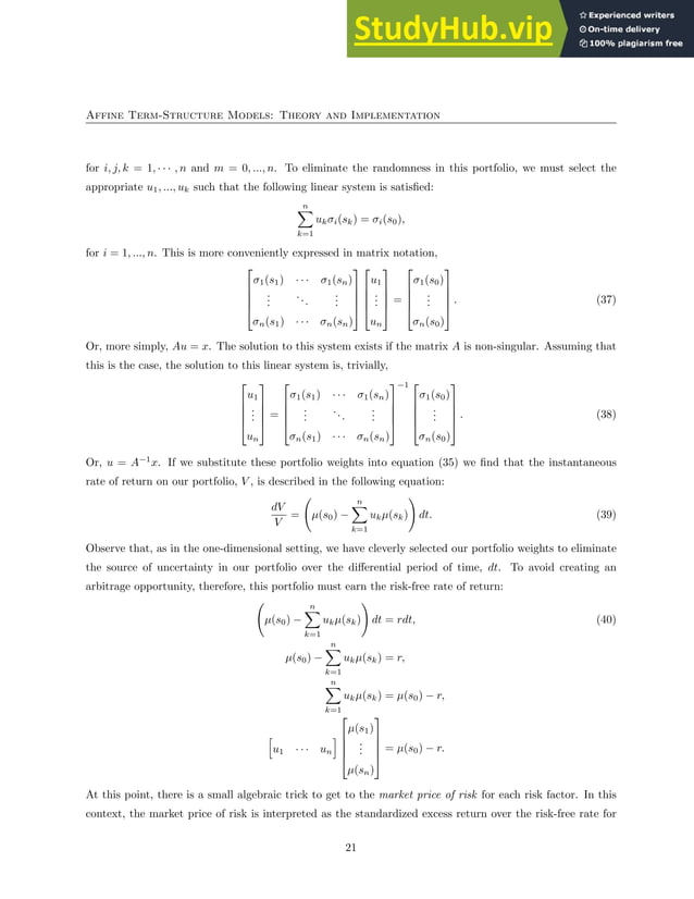 Affine Term Structure Models Theory And Implementation Pdf