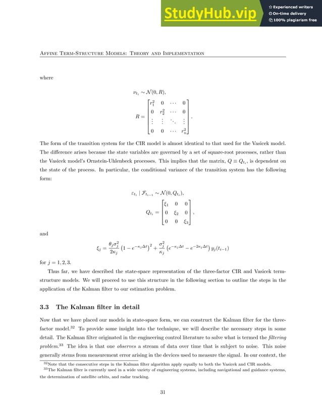 Affine Term-Structure Models Theory And Implementation | PDF
