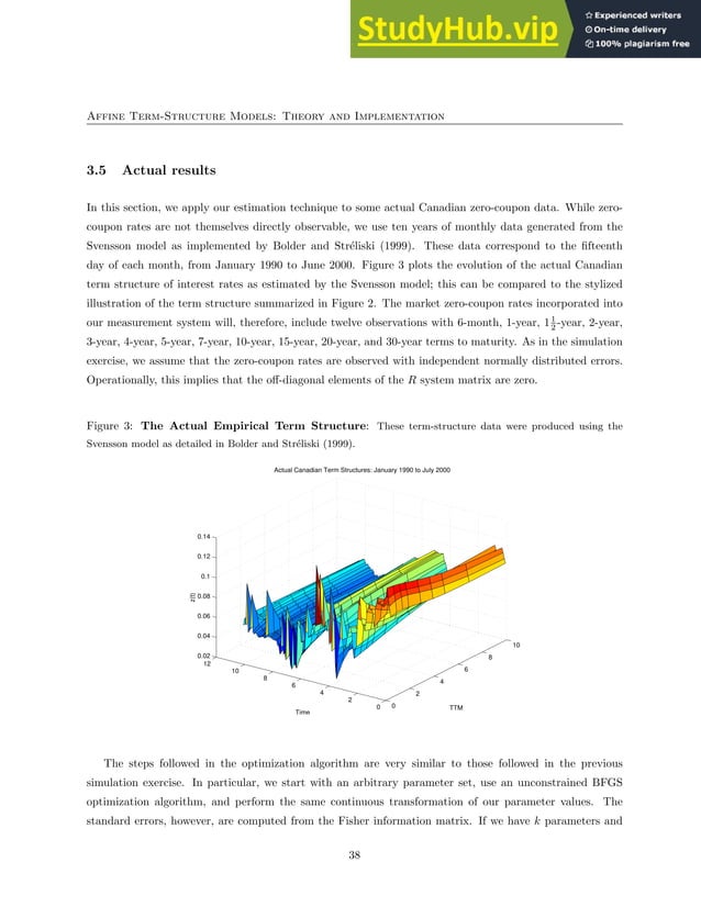 Affine Term-Structure Models Theory And Implementation | PDF