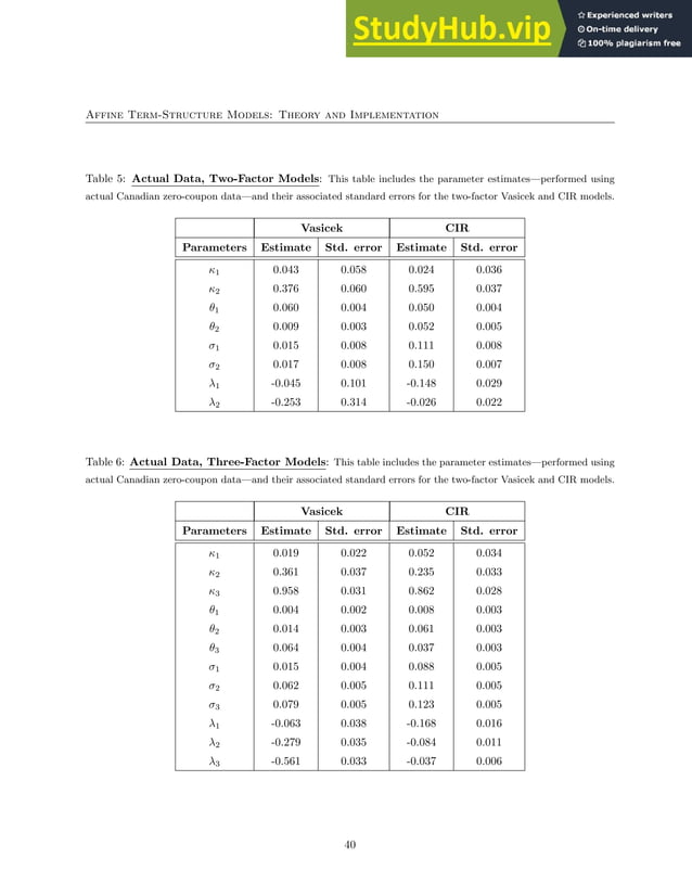 Affine Term-Structure Models Theory And Implementation | PDF