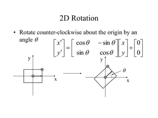 affine transformation for computer graphics | PPT