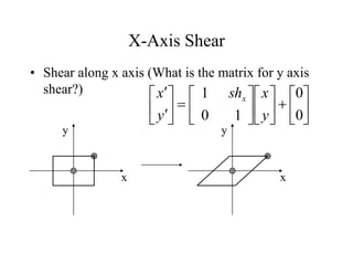 affine transformation for computer graphics | PPT