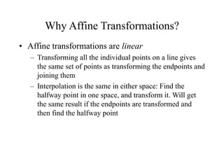 affine transformation for computer graphics | PPT