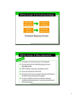 Affinity Groups An Organizational Resource | PDF