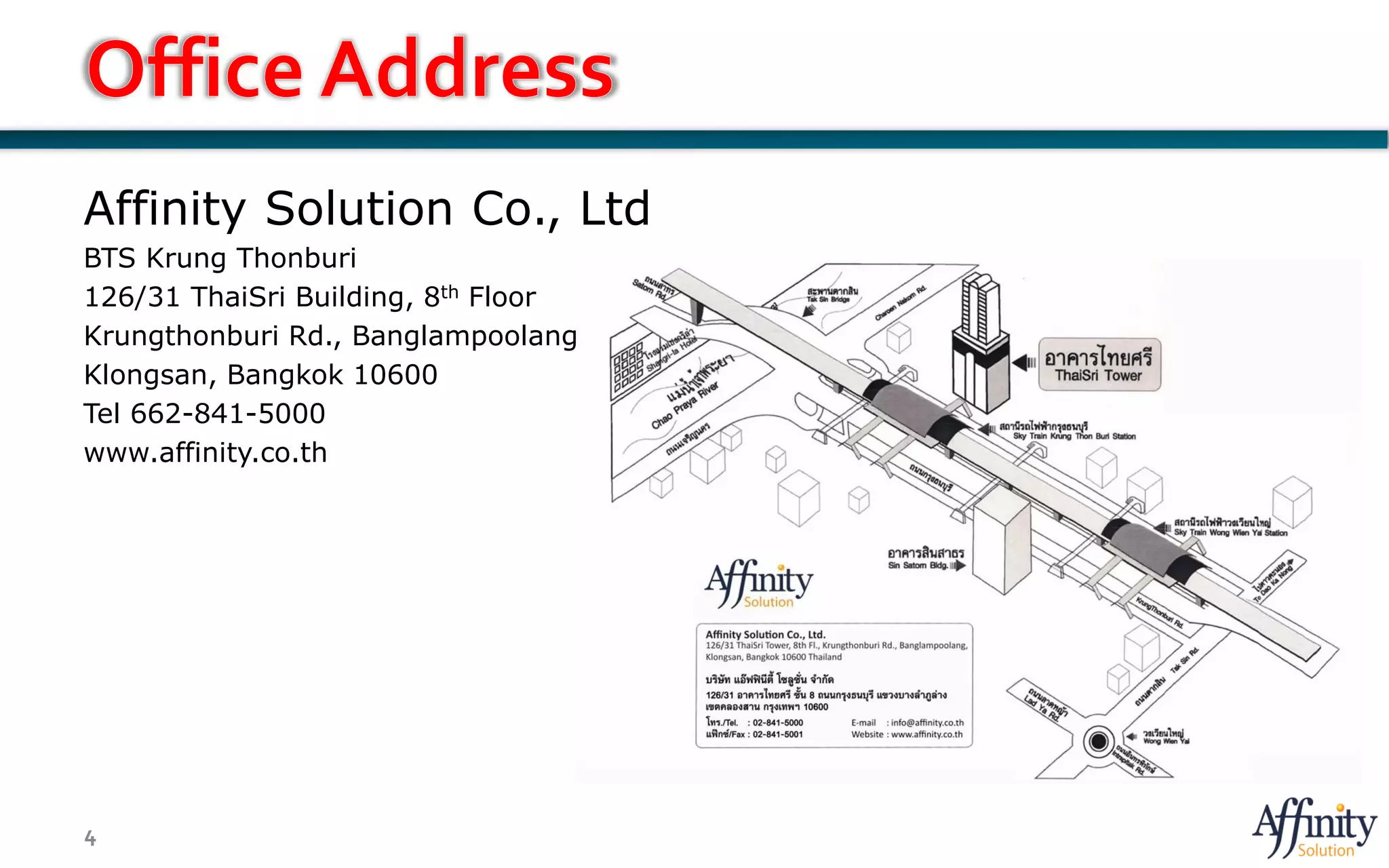 Market Research, Survey Thailand, Affinity Solution | PPT