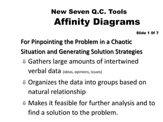 Affinity and relationship diagram | PPTX