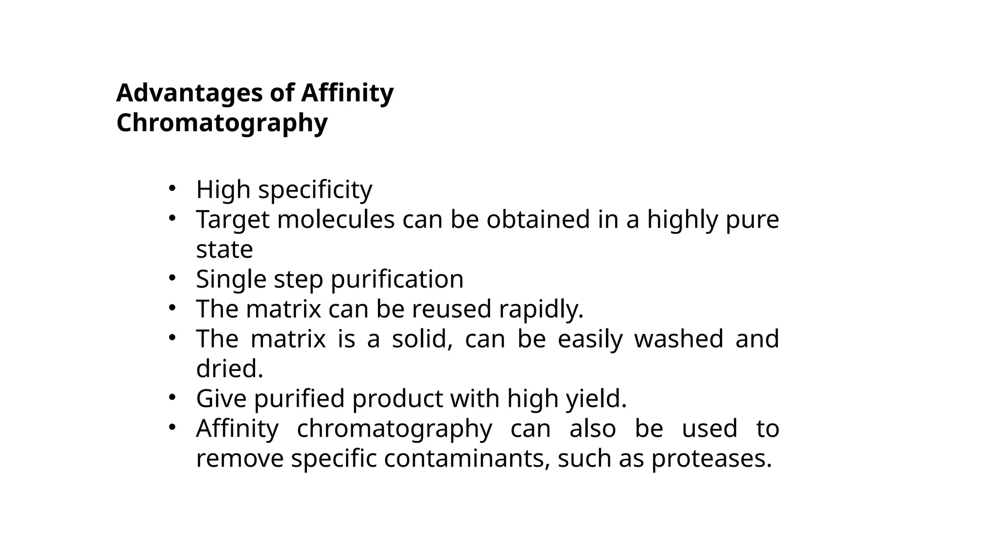 Affinity chomatography for bio separation | PPTX