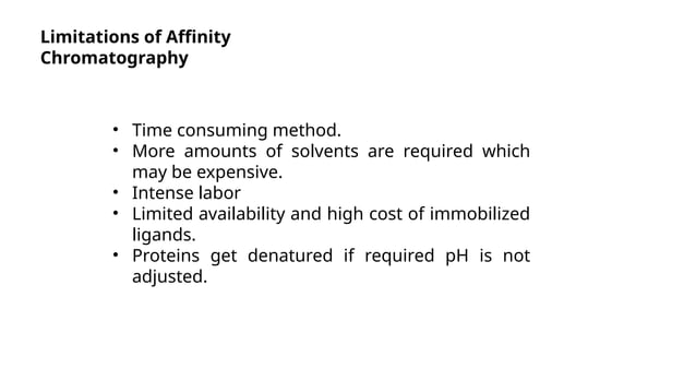 Affinity chomatography for bio separation | PPT