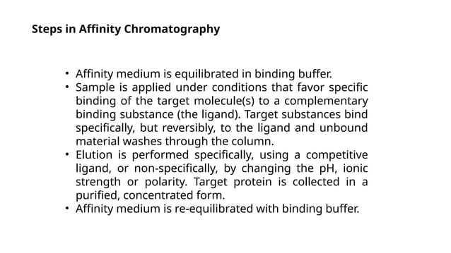 Affinity Chomatography For Bio Separation Ppt
