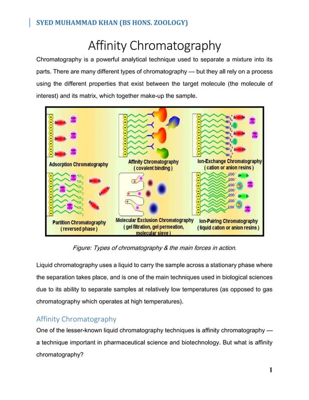 Affinity Chromatography | PDF