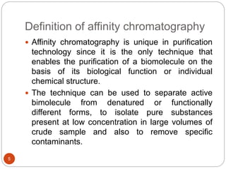Affinity chromatography | PPT