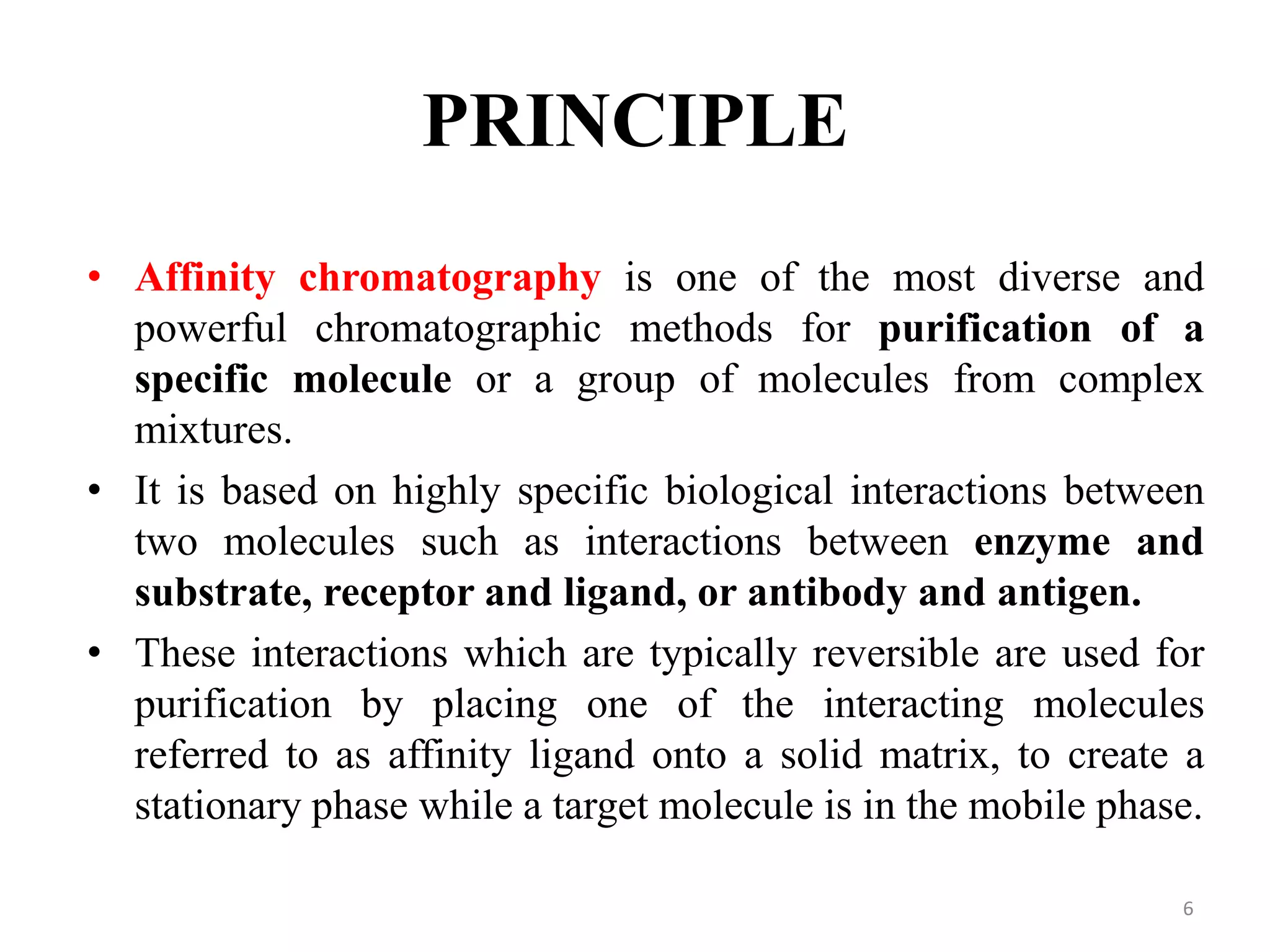 Affinity chromatography | PPTX