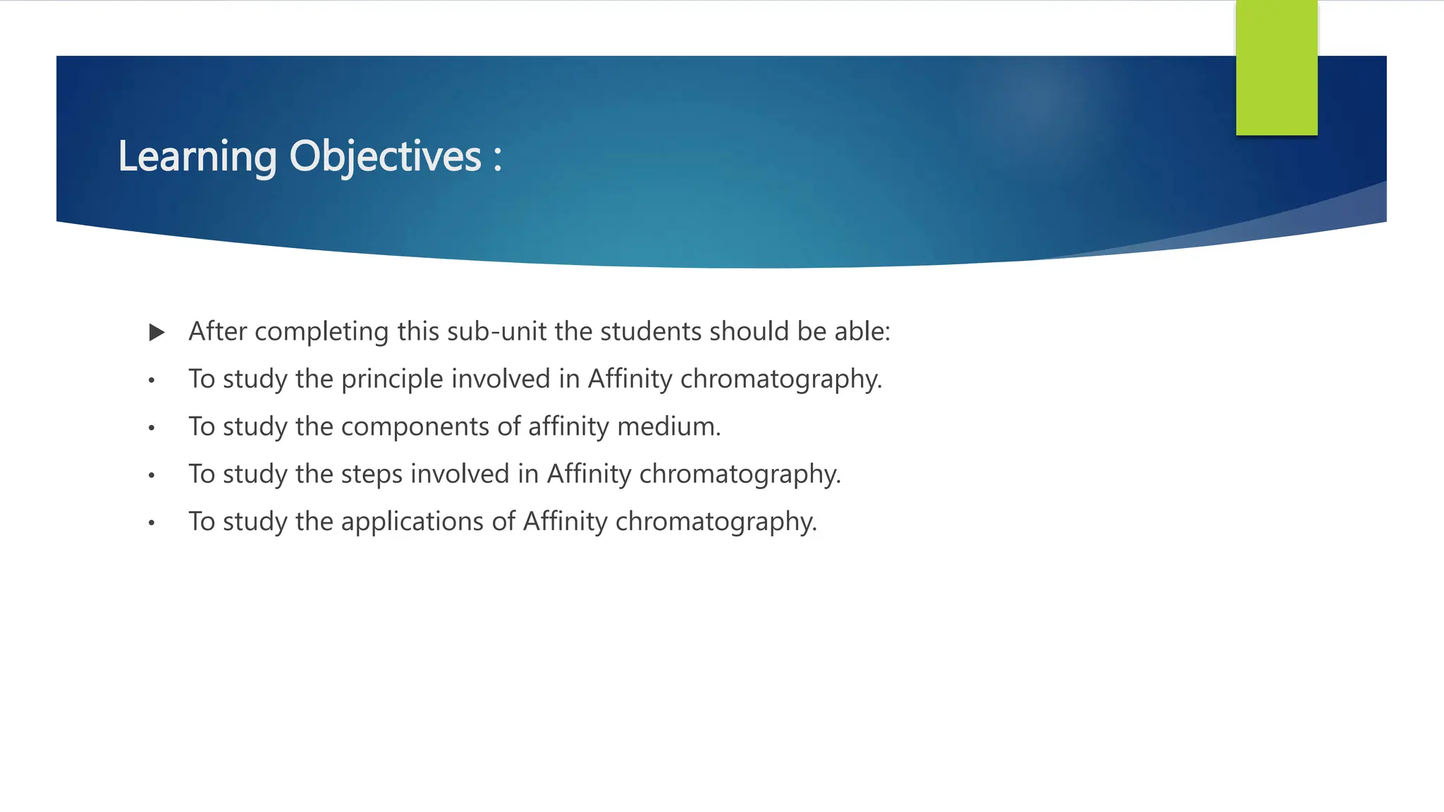 Affinity Chromatography. principle, instrumentation | PPTX